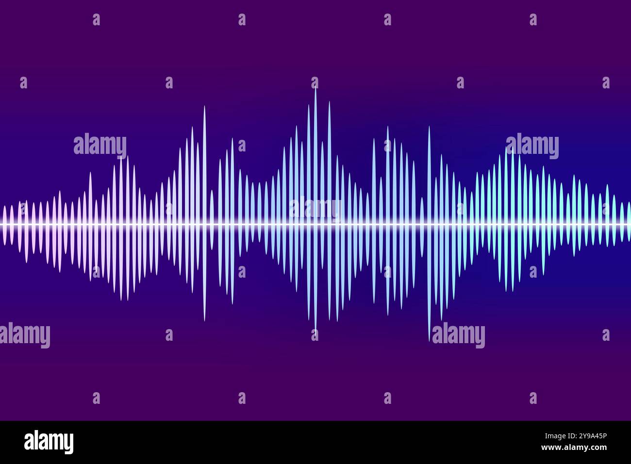 Conceptual image of sound wave, acoustics and sound vibrations ...