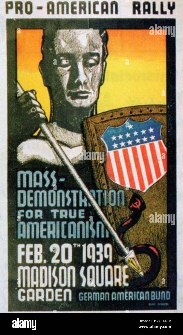 German american bund rally madison 1939 hi-res stock photography and ...