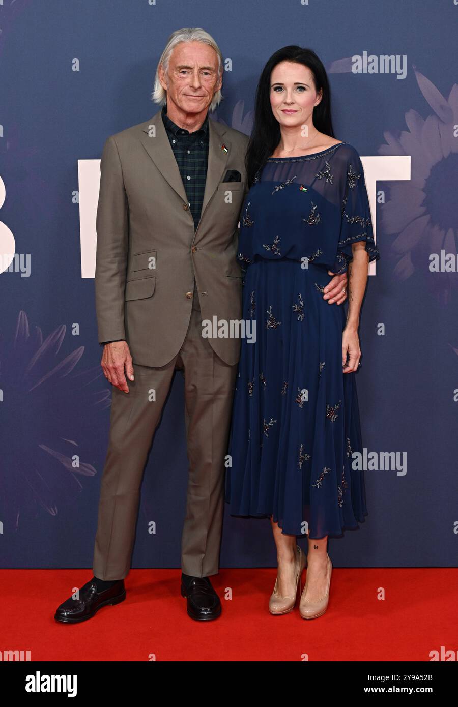 London, UK. October 9th, 2024. Paul Weller and Hannah Andrews arriving ...