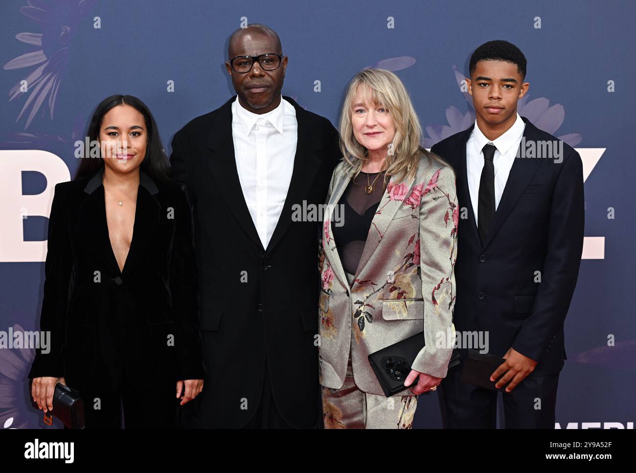 London, UK. October 9th, 2024. Alex McQueen, Steve McQueen, Bianca ...