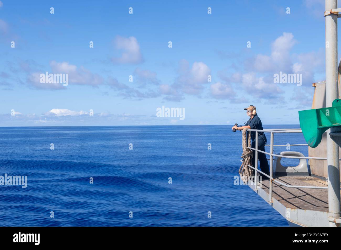 PACIFIC OCEAN (Oct. 6, 2024) U.S. Navy Seaman Isamarie Echeveria, from ...