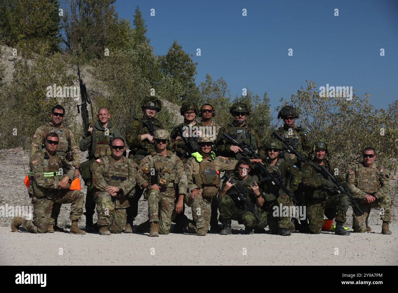 Maryland Army National Guard Soldiers and members of the Estonian ...