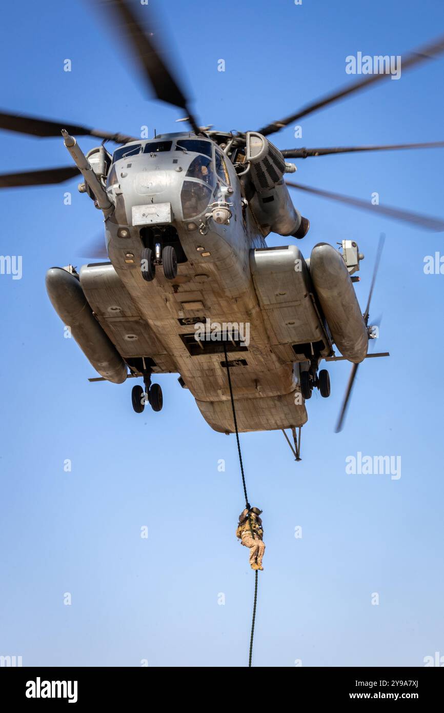 A U.S. Marine assigned to Marine Aviation Weapons and Tactics Squadron ...