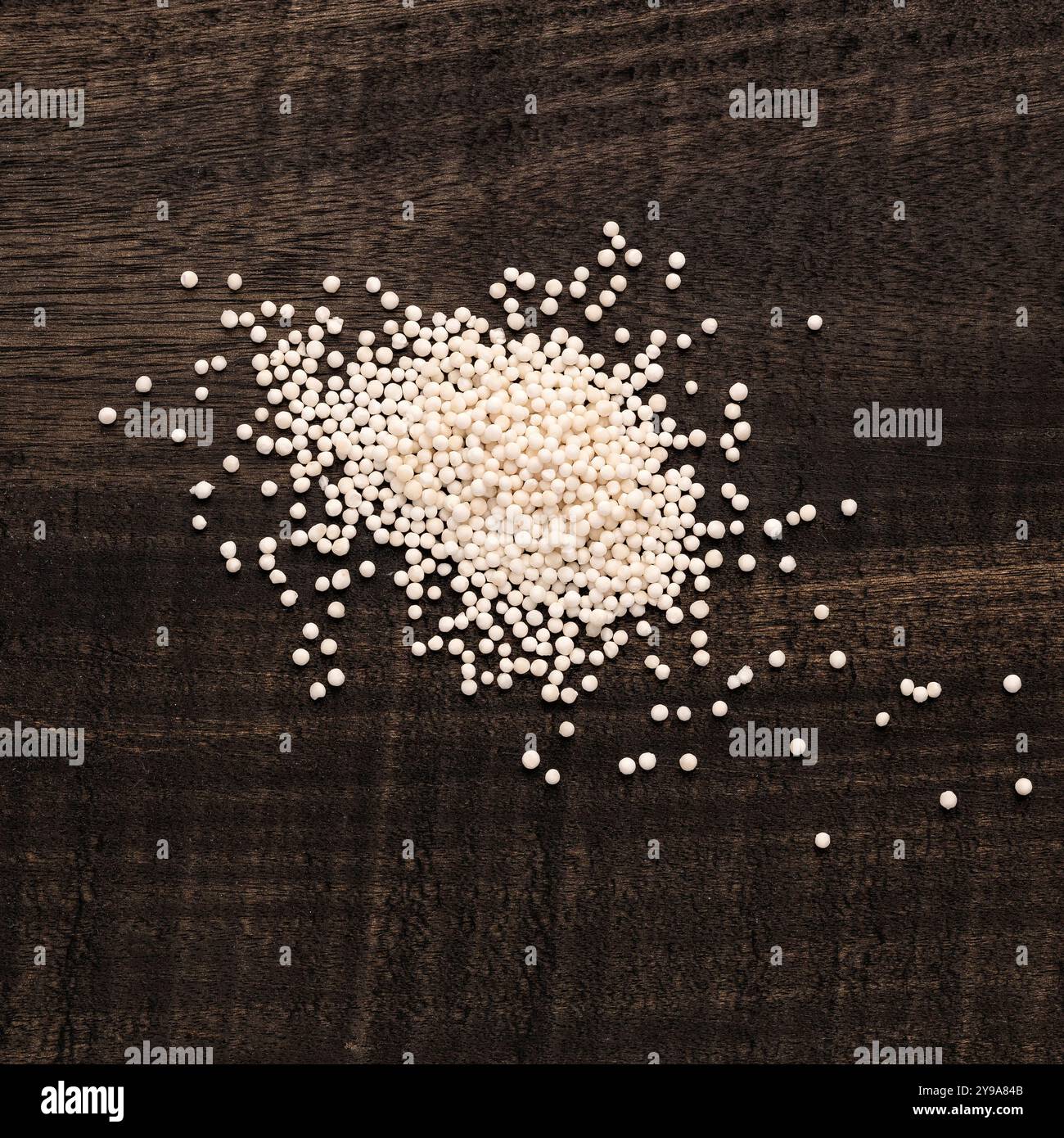 Organic tapioca pearls, cassava starch from the yuca root - Manihot ...