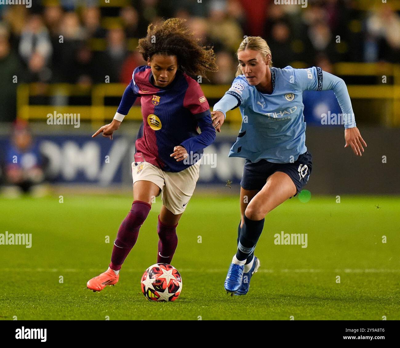 Joie Stadium, Manchester, UK. 9th Oct, 2024. UEFA Womens Champions ...