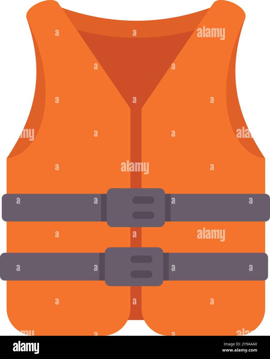 Cartoon life vest with buckles, providing safety in water Stock Vector ...