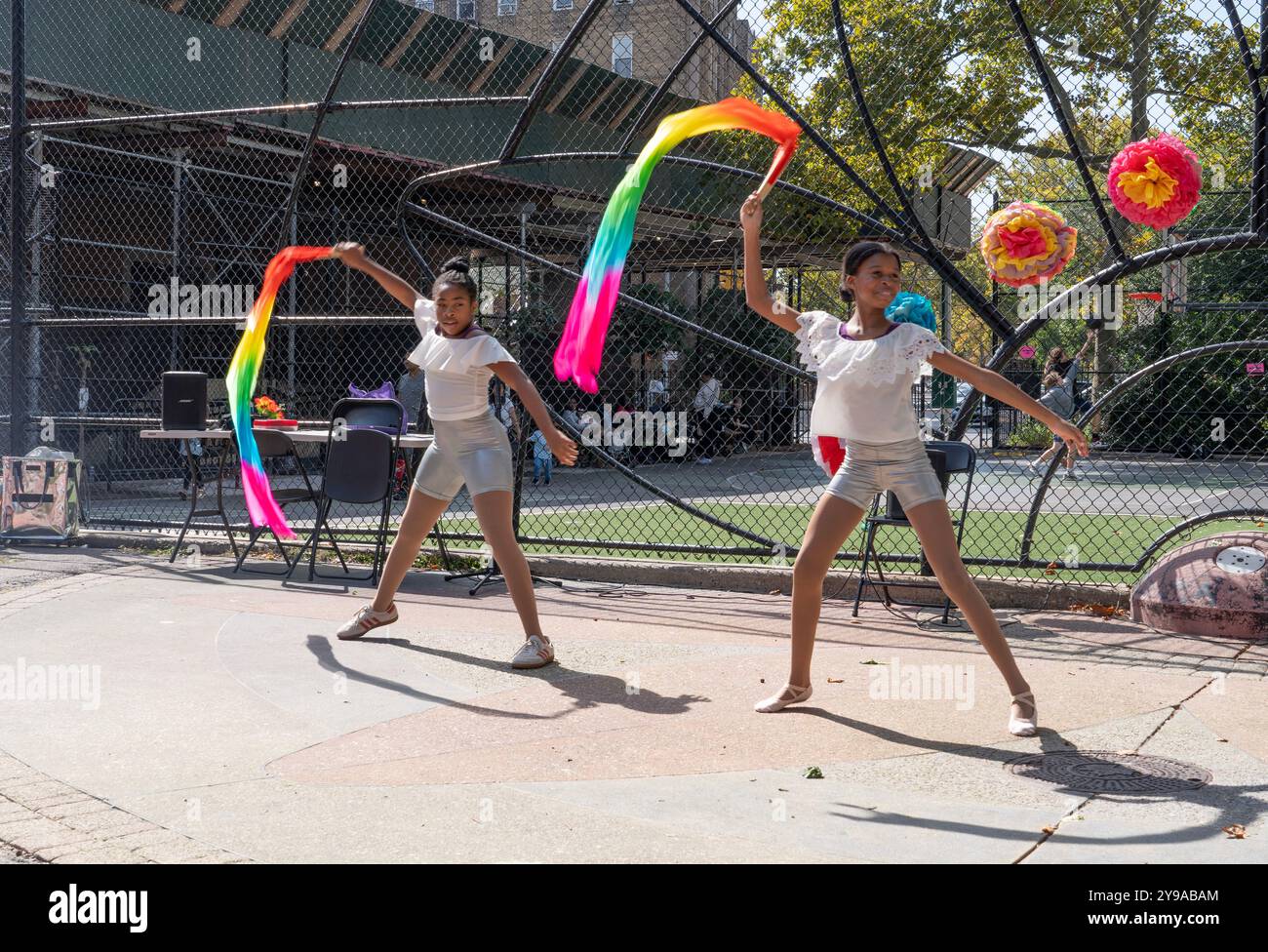Young girls, members of the Cynthia King Dance Studio perform at the ...