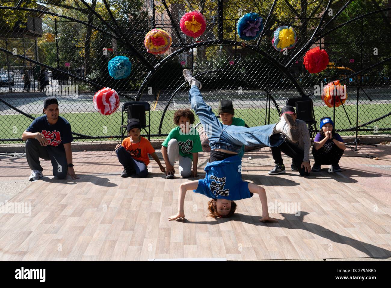 Dancers from the "360 Flow" Break Dance Studio perform at the ...