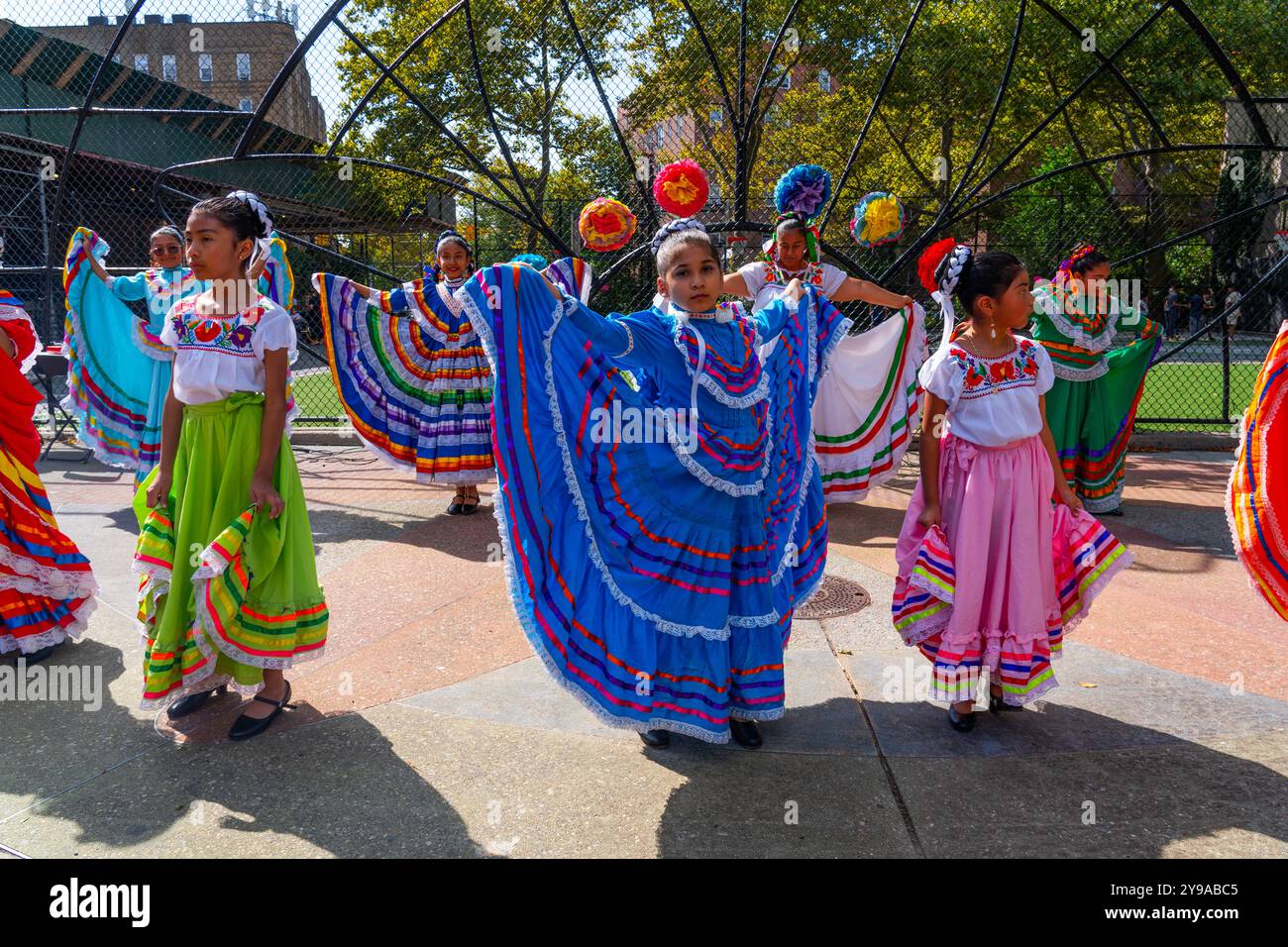 Young Mexican traditional Dance group perform at the multicultural ...