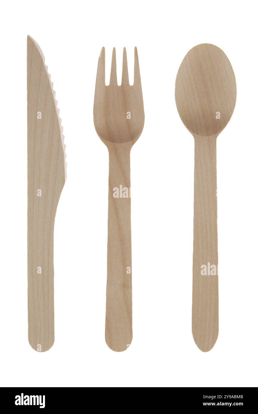 Set wooden dining table Cut Out Stock Images & Pictures - Alamy