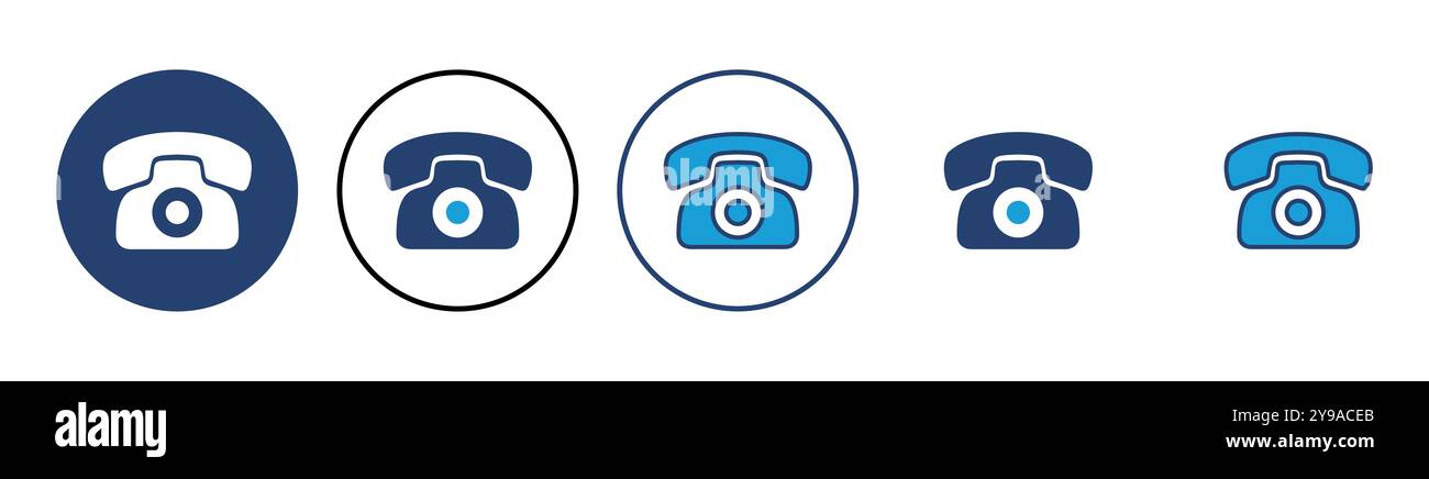 Telephone icon vector. phone icon vector Stock Vector Image & Art - Alamy