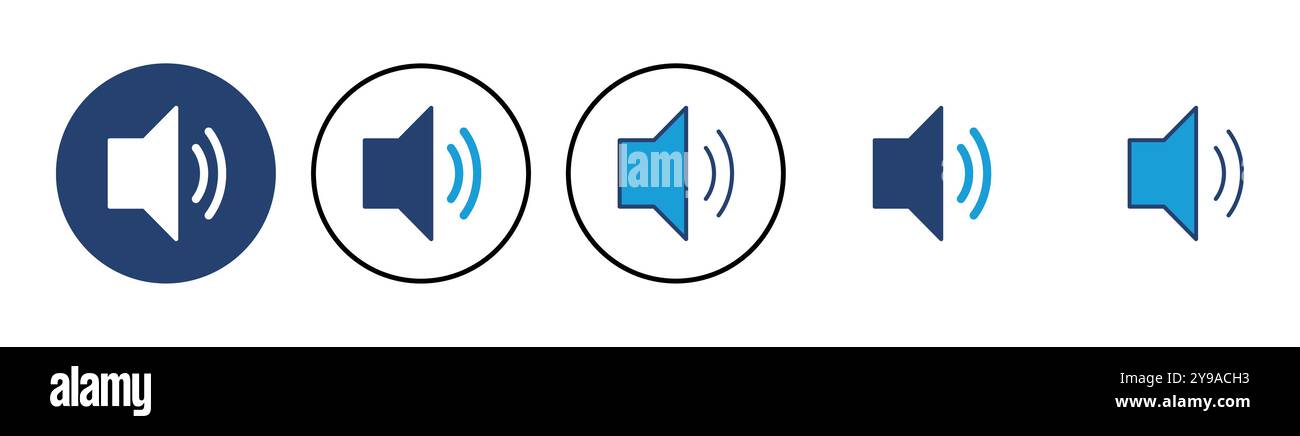 Speaker icon vector. volume icon vector. loudspeaker icon vector. sound ...