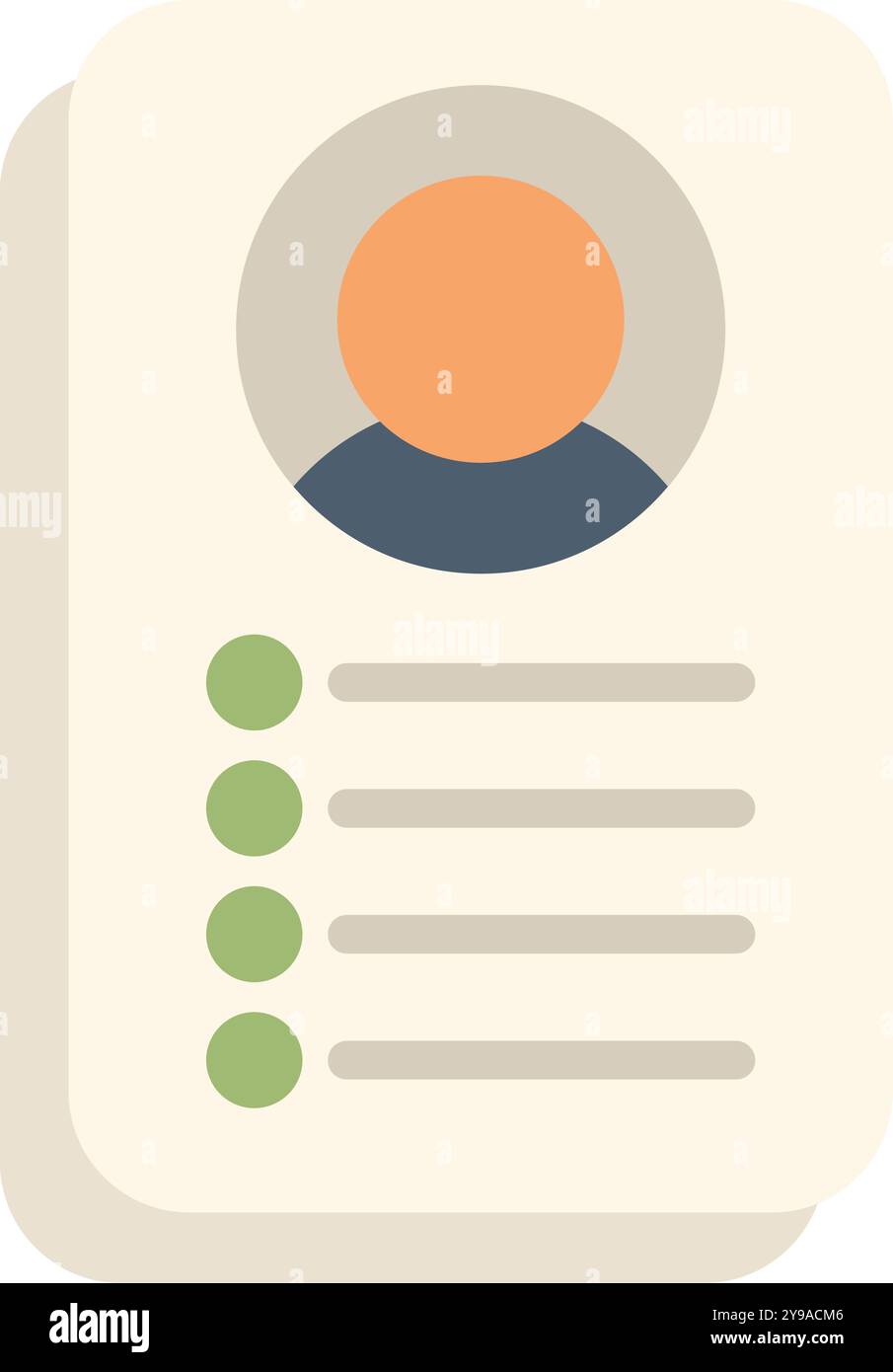 Modern id card is displaying personal information with a profile ...