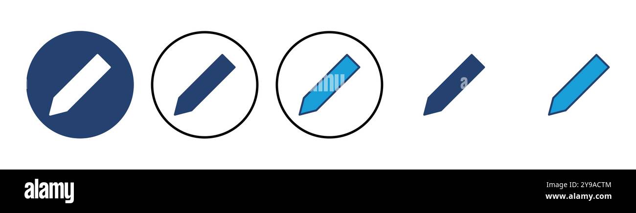 Pencil icon vector. pen symbol. edit icon vector Stock Vector Image ...