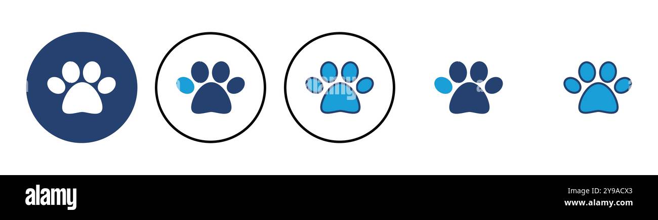 Paw icon vector. paw print icon vector. dog or cat paw Stock Vector ...
