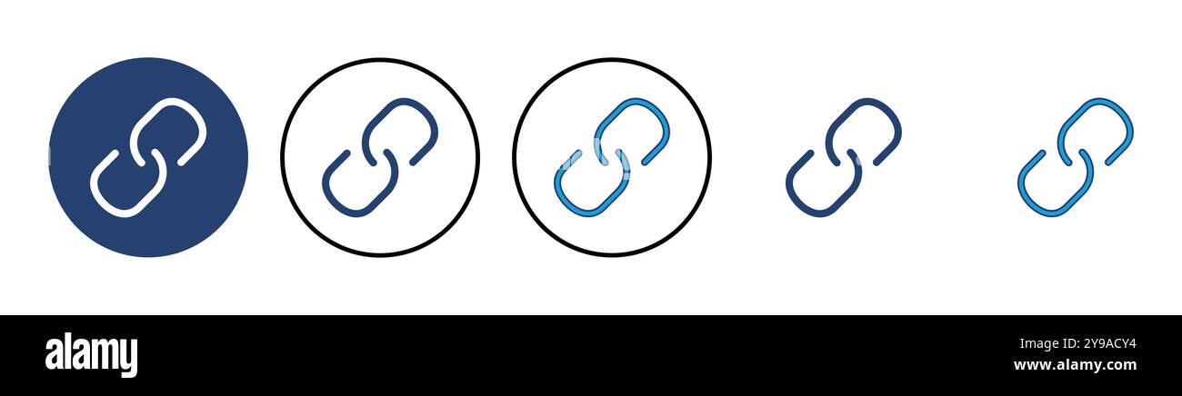 Link icon vector. Hyperlink chain symbol Stock Vector Image & Art - Alamy