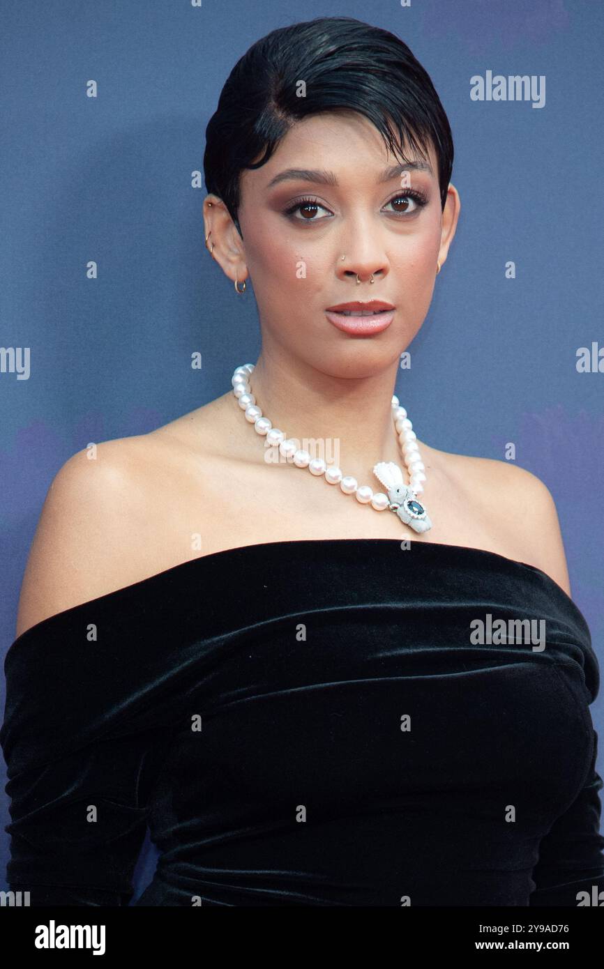 London, UK. 09 Oct, 2024. Pictured: Mica Ricketts attends The Opening Gala for 'The Blitz' at ...