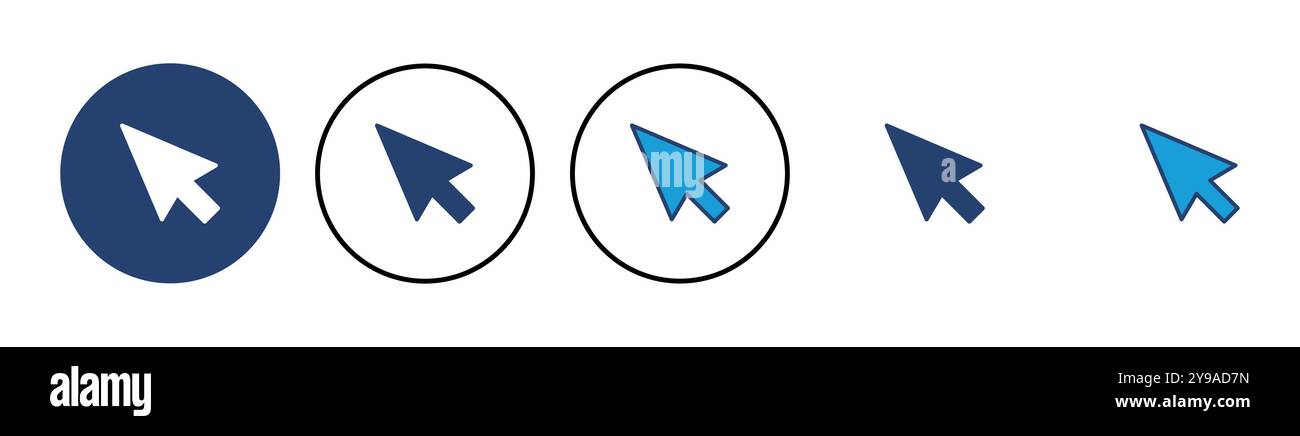 Click icon vector. pointer arrow icon. cursor icon vector Stock Vector ...