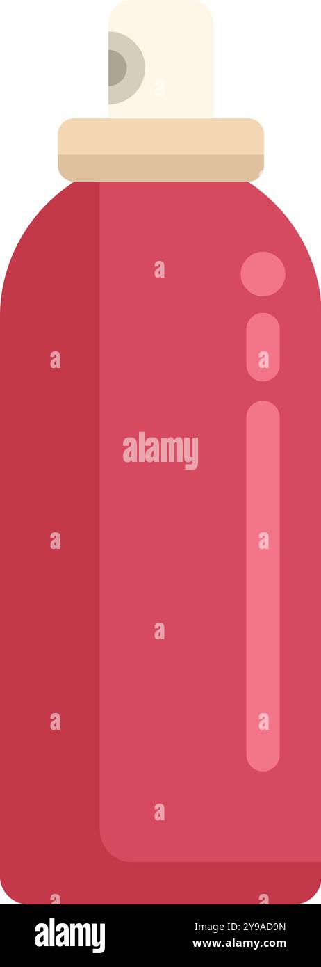 Red spray paint can presenting aerosol art supplies for creativity ...