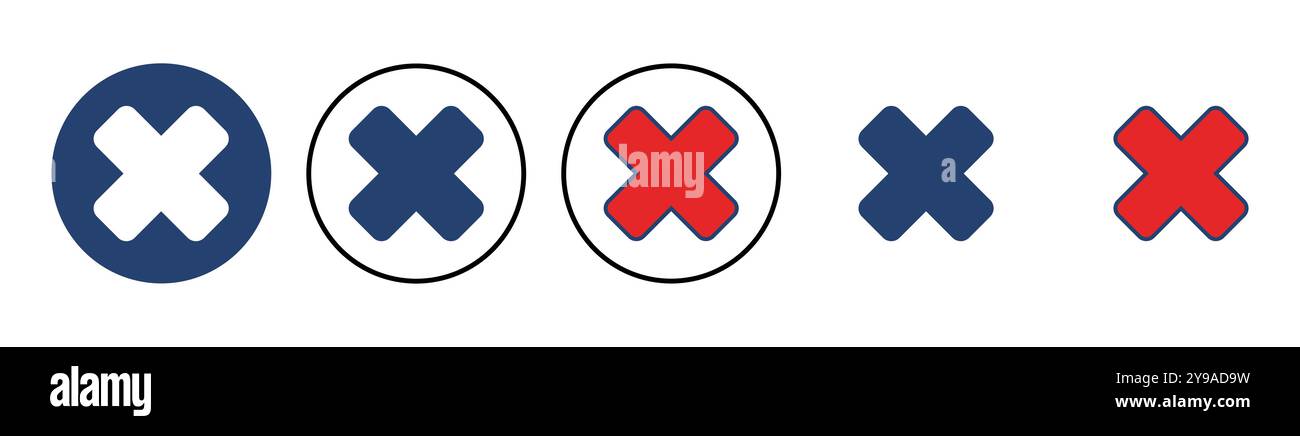 Close vector icon. Delete icon vector. cross sign Stock Vector Image ...