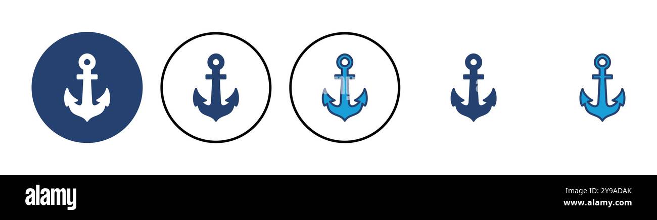 Anchor icon vector. Anchor symbol logo. Anchor marine icon Stock Vector ...
