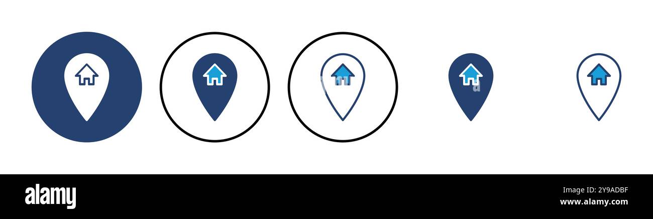 address icon vector. home location icon vector Stock Vector Image & Art ...