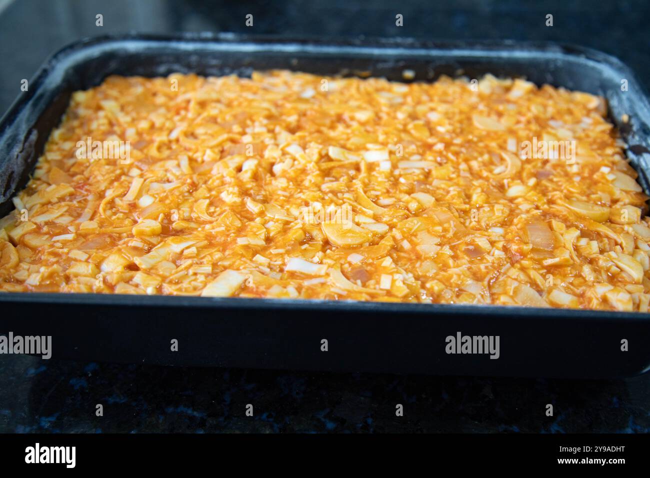 Classic savory heart of palm pie Stock Photo - Alamy