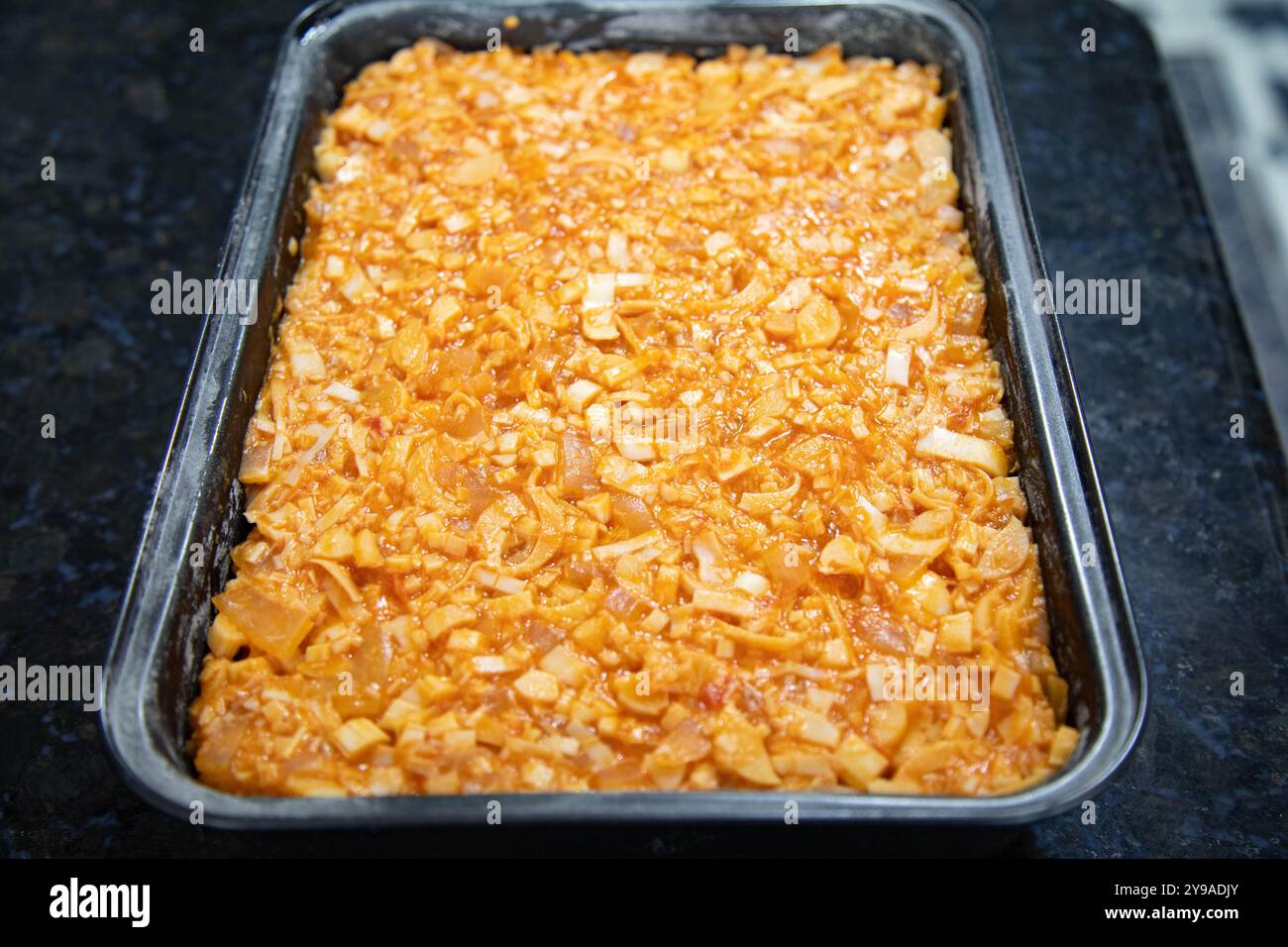 Classic savory heart of palm pie Stock Photo - Alamy