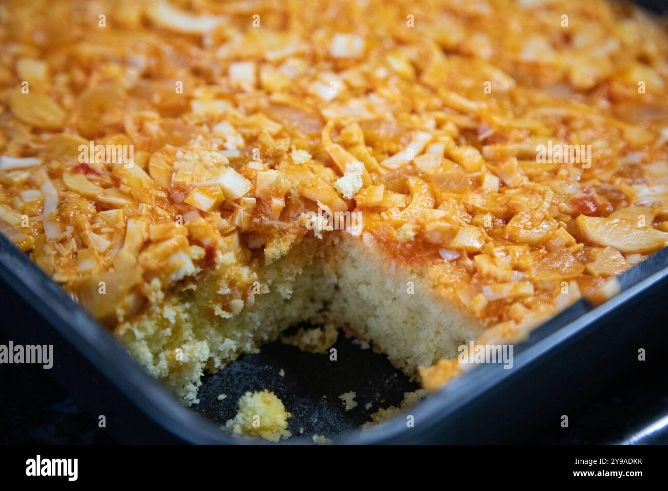 Classic savory heart of palm pie Stock Photo - Alamy