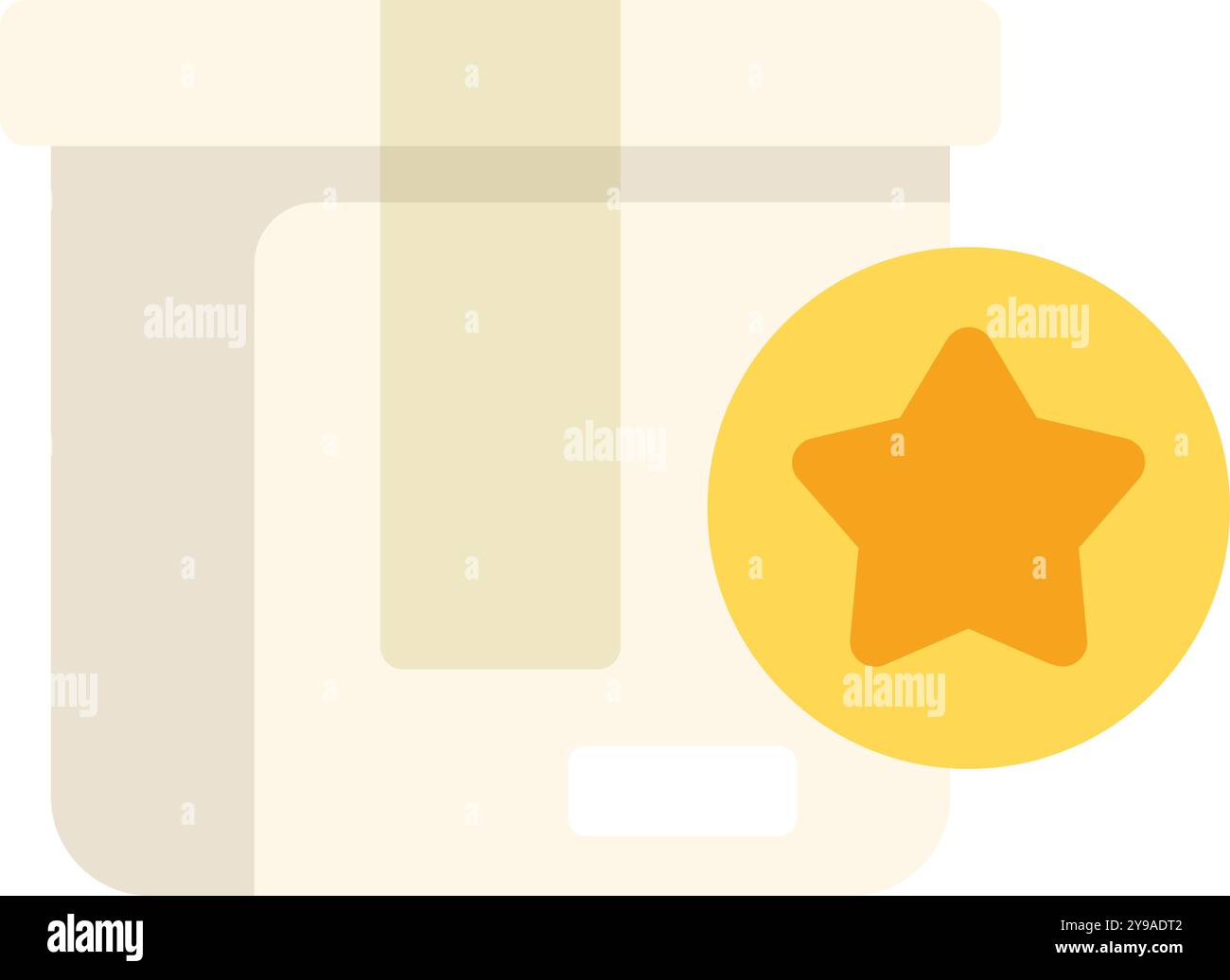 Cardboard box with a star representing a high customer rating for ...
