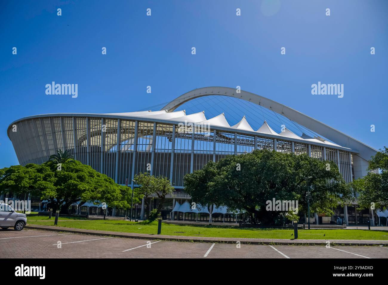 Moses Mabhida a football stadium in Dutban South Africa Stock Photo - Alamy