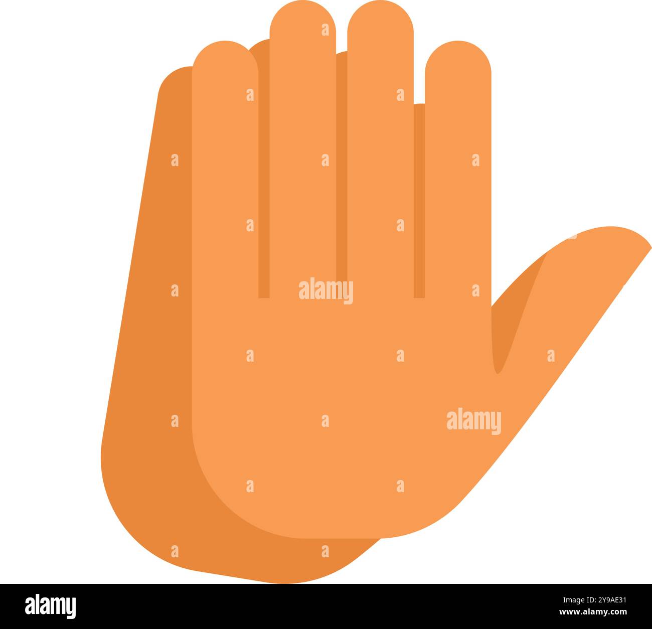 Two hands are clapping together making a sound with fingers spread open ...