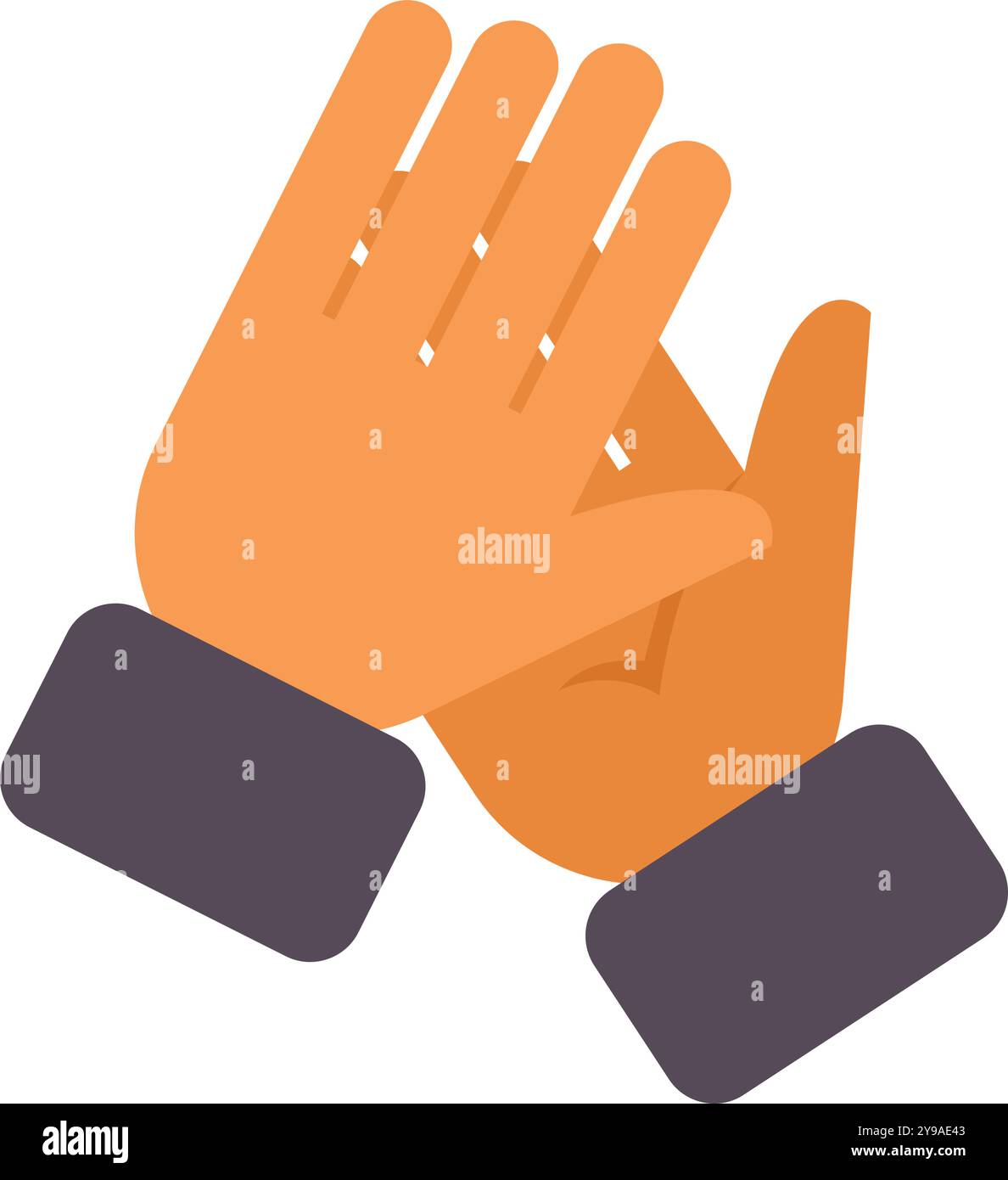 Two hands clapping, giving applause for a great performance Stock ...