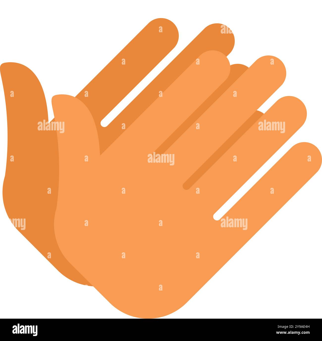 Two hands are clapping, making a sound of applause Stock Vector Image ...