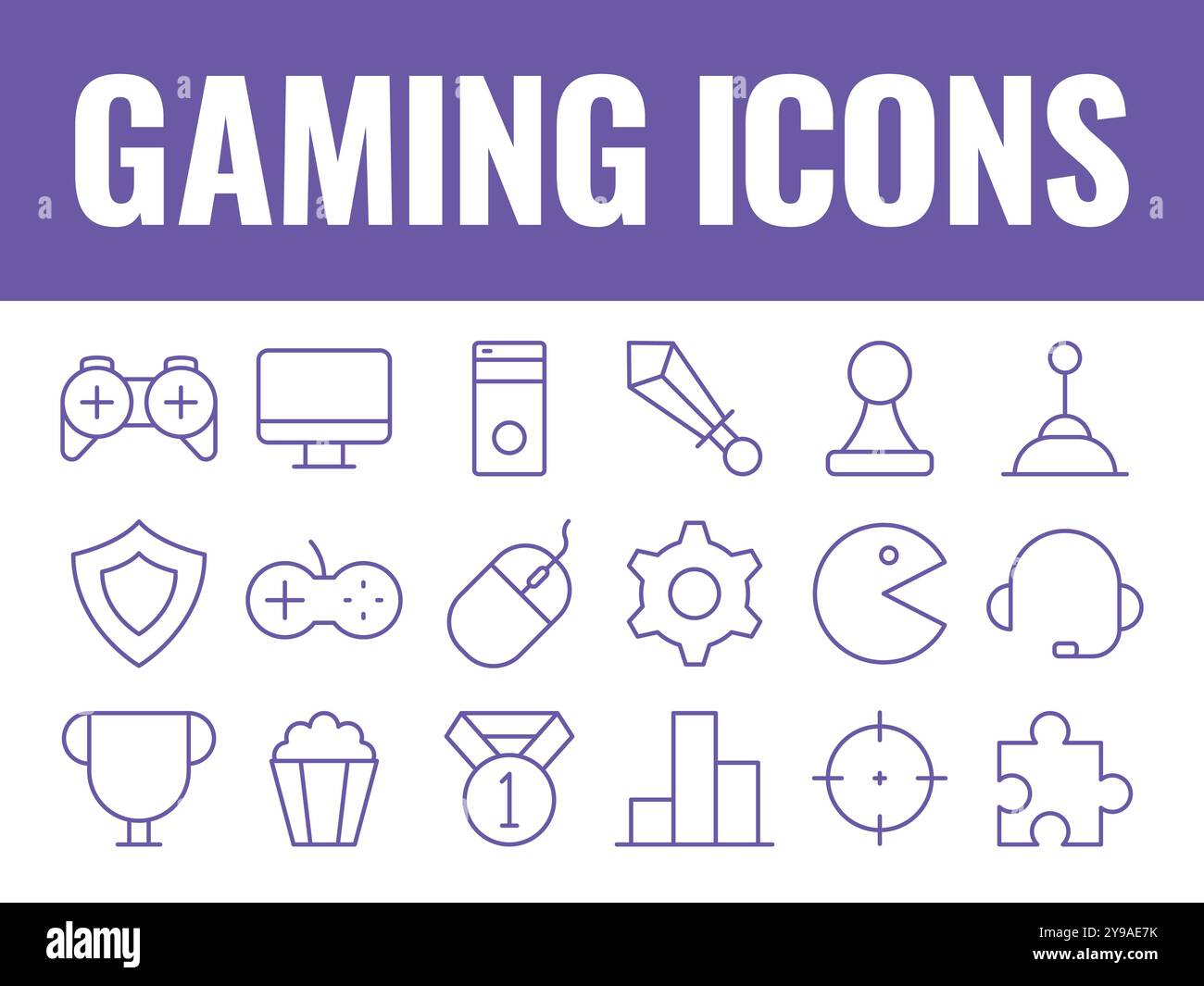 Gaming icons set vector. gaming icons vector. games illustration. gaming icon vector. game icon ...