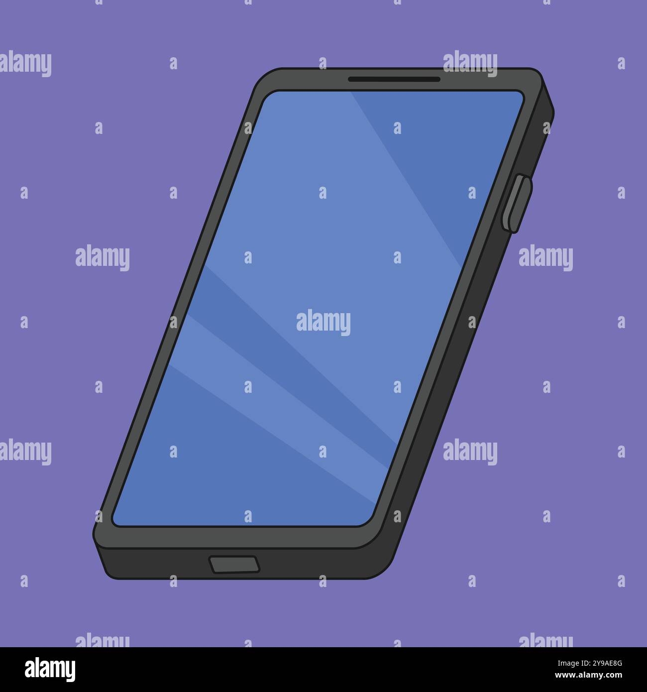 Cell phone horizontal Stock Vector Images - Alamy