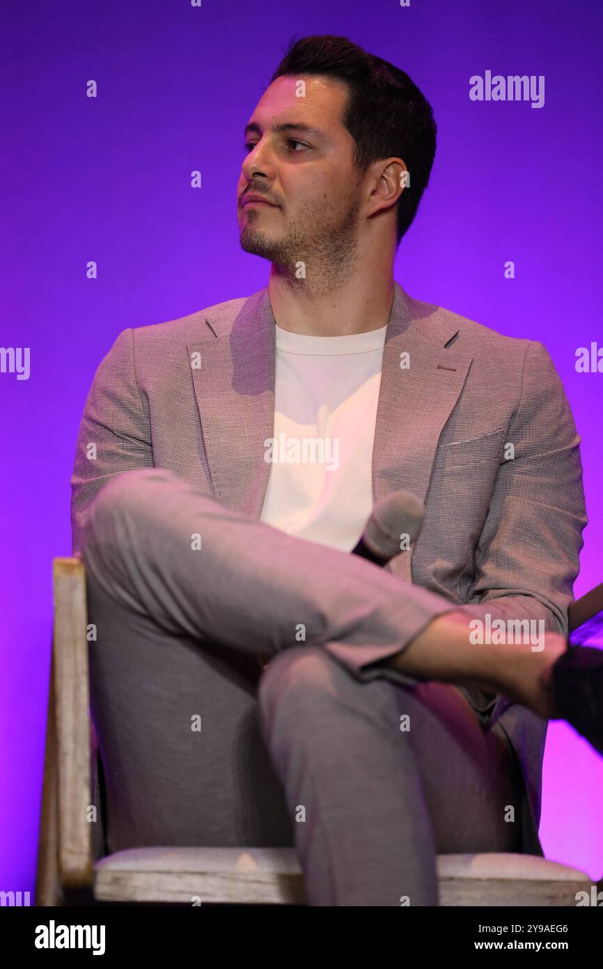 Mexico City, Mexico. 09th Oct, 2024. Carlos Gatica attends a press ...
