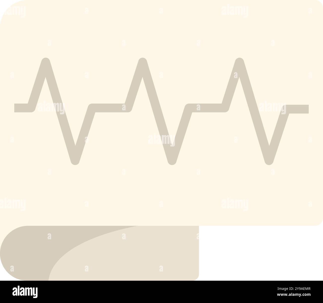 Electrocardiogram paper is showing a heartbeat rhythm Stock Vector ...