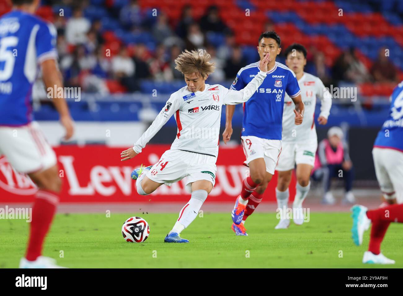 Kanagawa, Japan. 9th Oct, 2024. Tsukasa Morishima (Grampus) Football/Soccer : 2024 J. League YBC ...