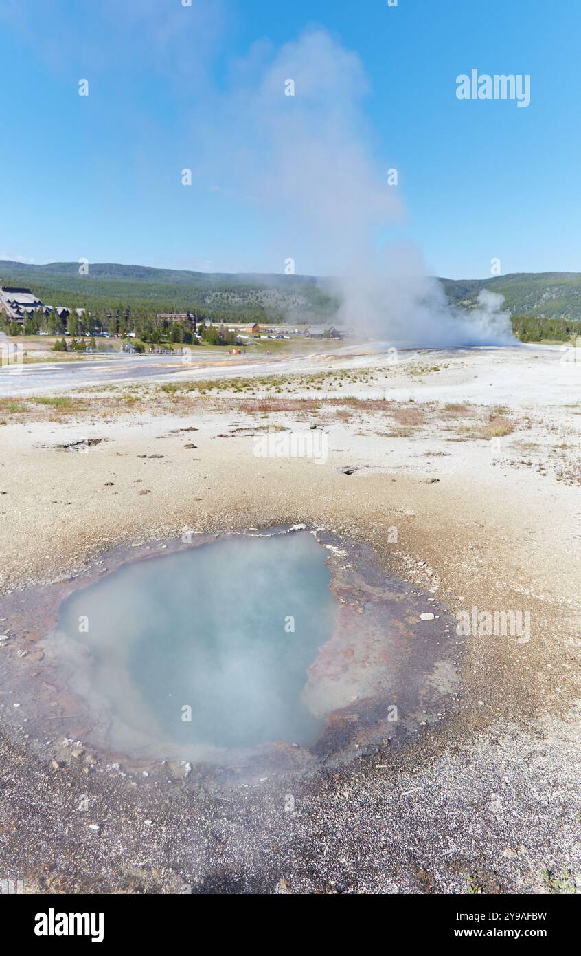 The Upper Geyser Basin is home to 150 geysers in a single square mile ...