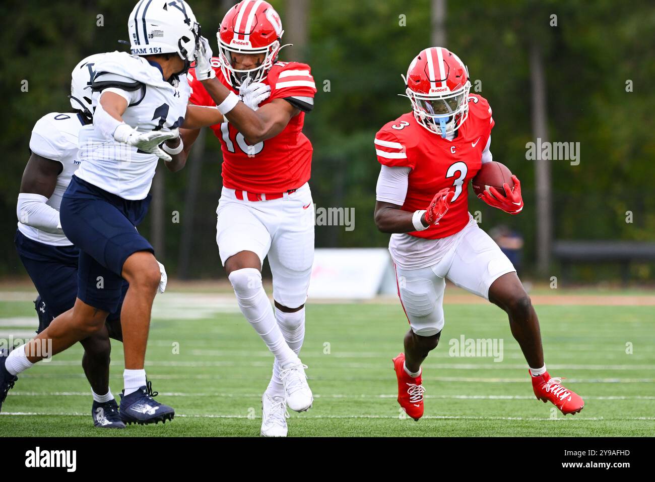 Ithaca, NY, USA. 28th Sep, 2024. Cornell Big Red wide receiver Samuel ...