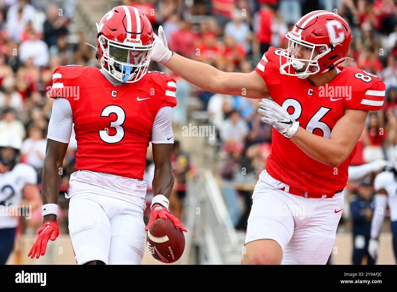 Ithaca, NY, USA. 28th Sep, 2024. Cornell Big Red wide receiver Samuel ...