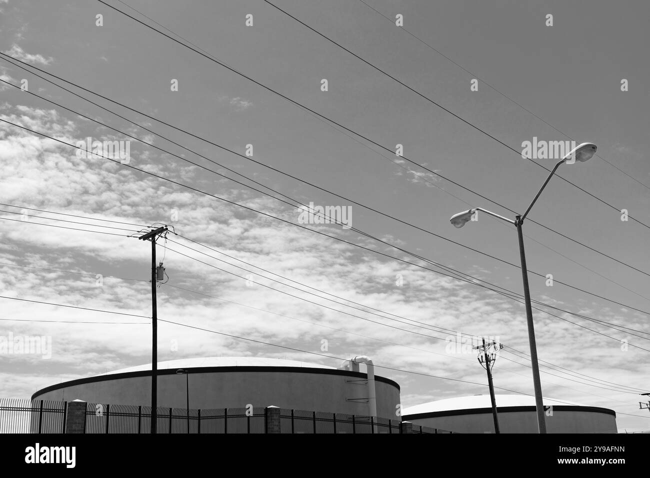 electricity power lines wire. wire producing energy. voltage ...