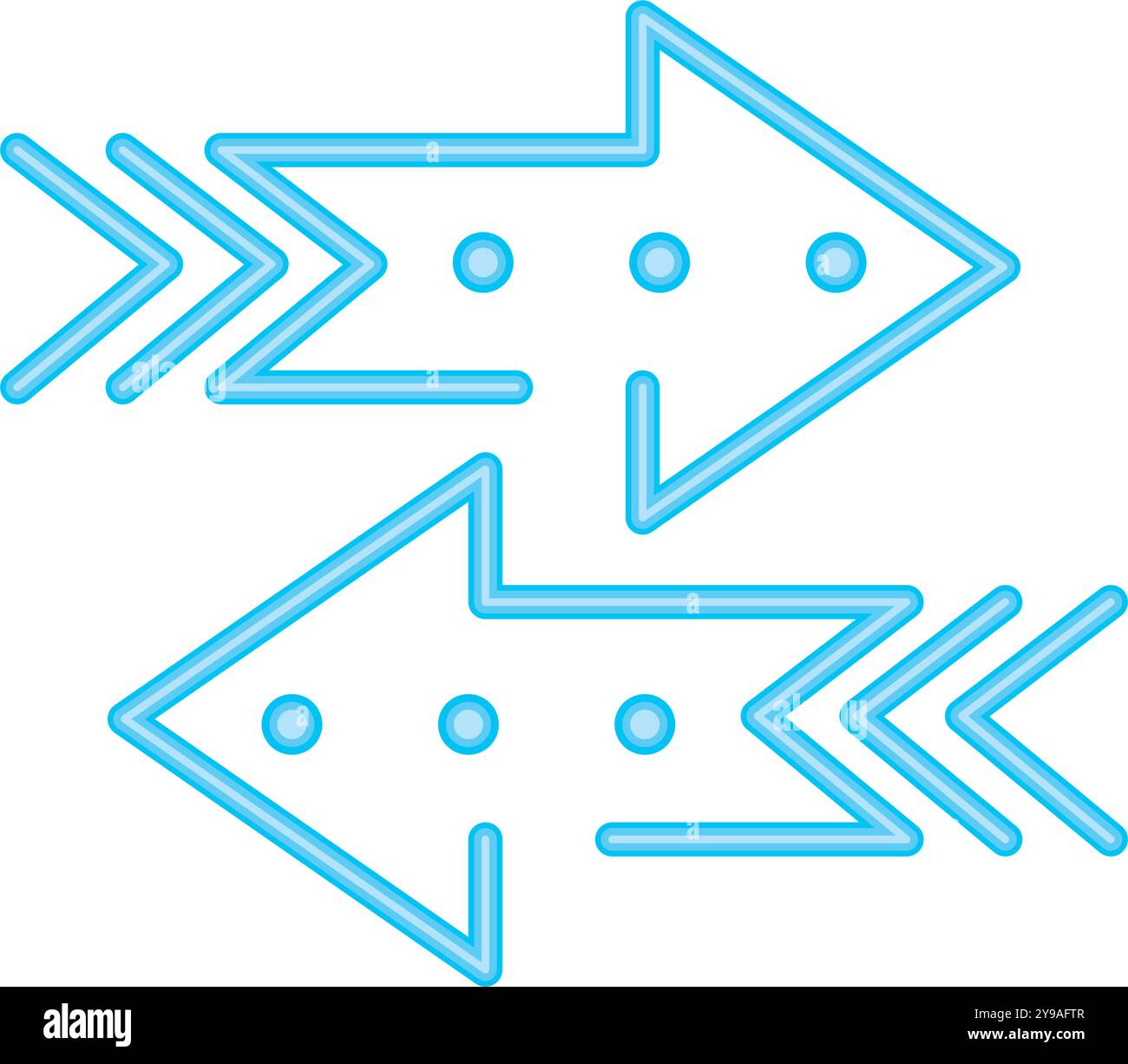 Arrows pointing opposite directions Stock Vector Images - Alamy