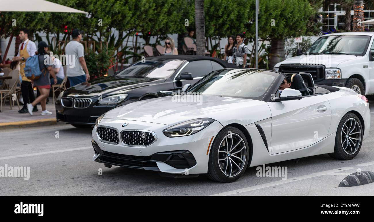 Miami Beach, Florida USA - June 6, 2024: BMW Z4 sDrive30i Roadster ...