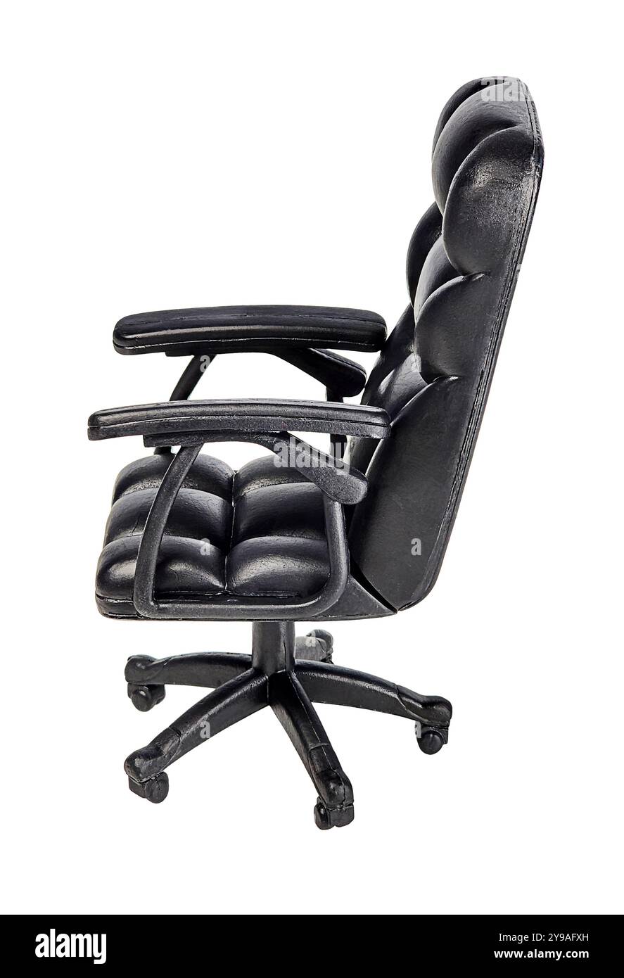 Side view of Executive office chair with arm rests for sitting Stock ...