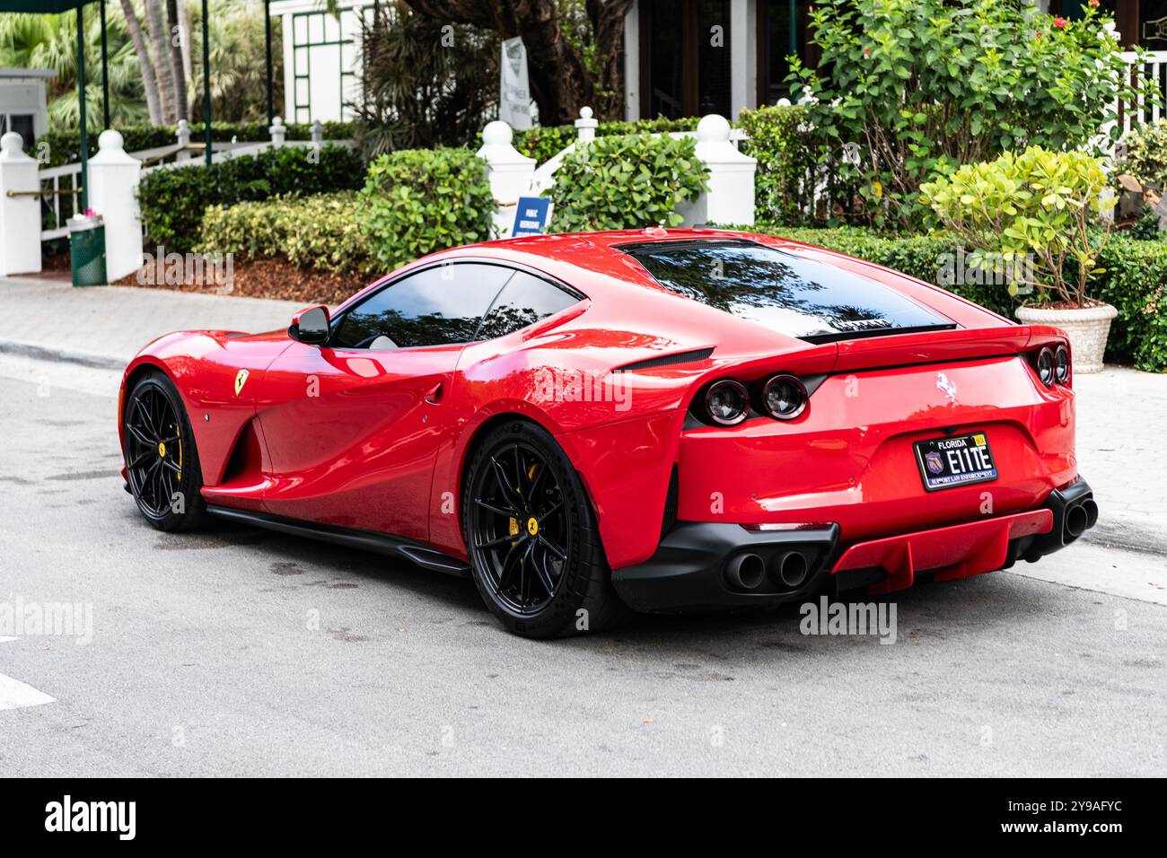 Miami Beach, Florida USA - June 9, 2024: 2019 Ferrari Portofino 812 ...