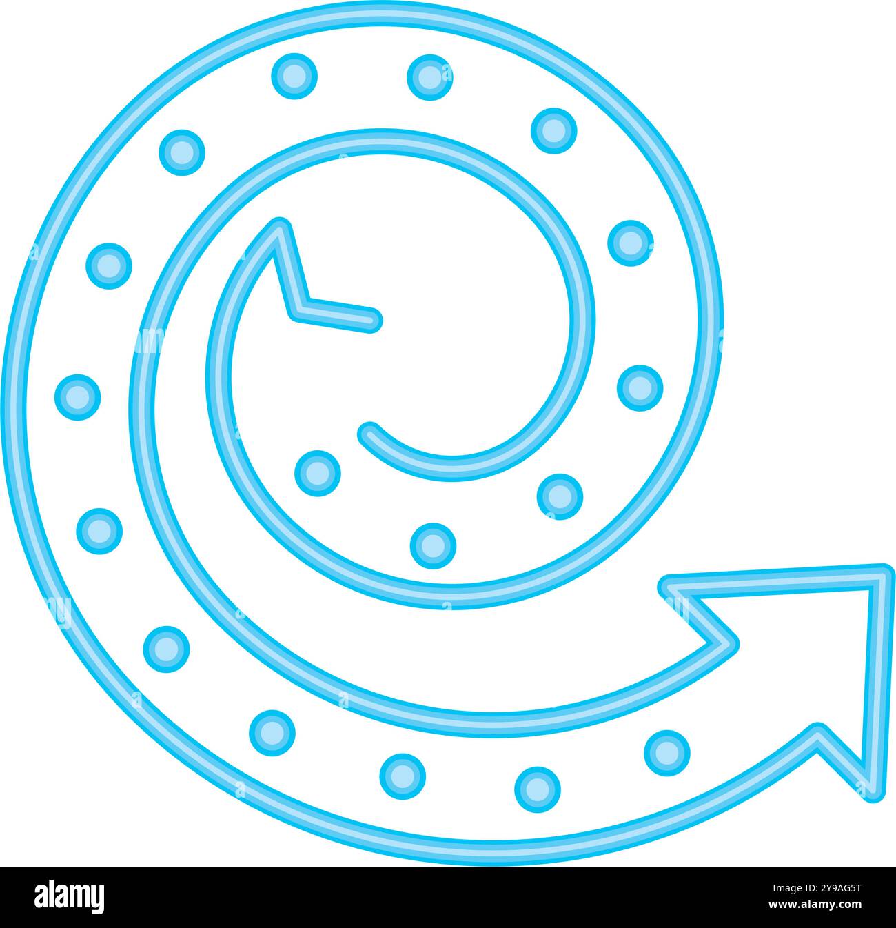 Neon up arrow Cut Out Stock Images & Pictures - Alamy