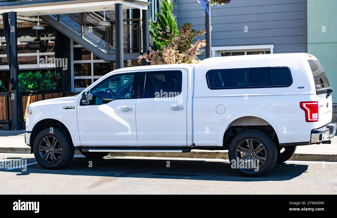 Seattle, USA - July 14, 2024: Ford F150 light truck parked outdoor ...