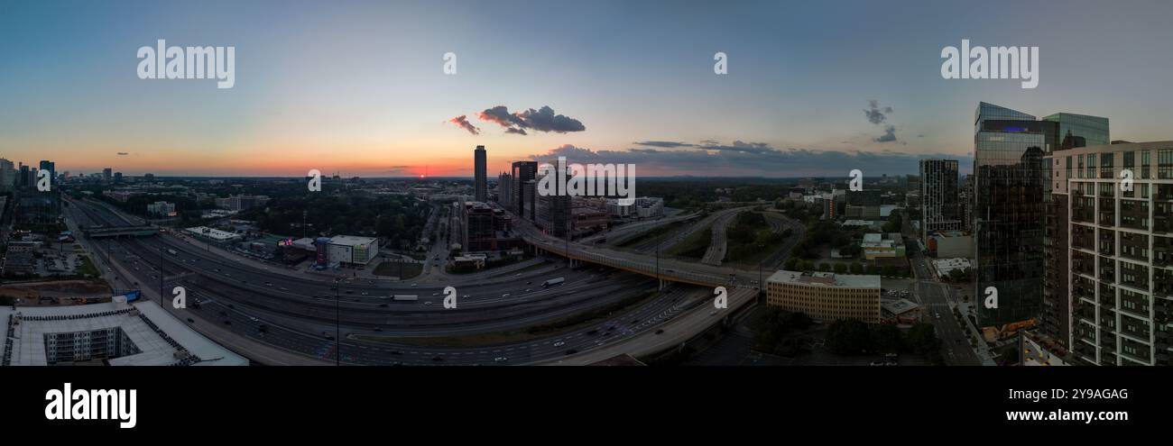 180 degree aerial view highway hi-res stock photography and images - Alamy